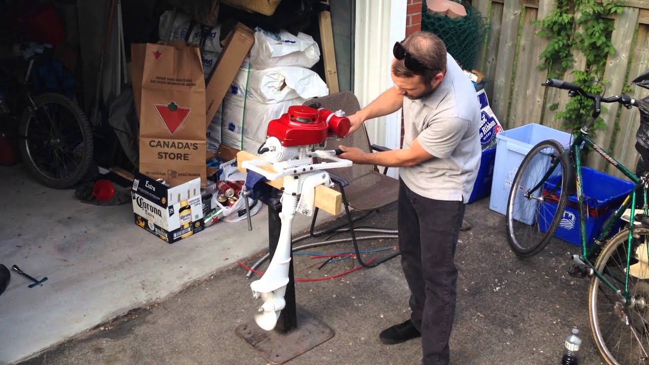 1963 Eska skipper outboard first start after strip down and reassembly