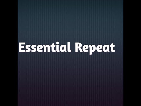 Essential repeat meaning in english..... #manu_sirs_institute