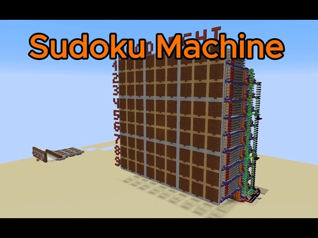 Redstone sudoku machine Minecraft Map