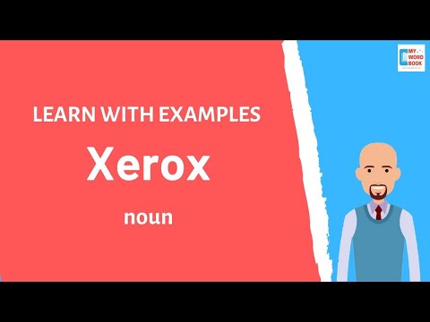Xerox | Meaning with examples | Learn English | My Word Book