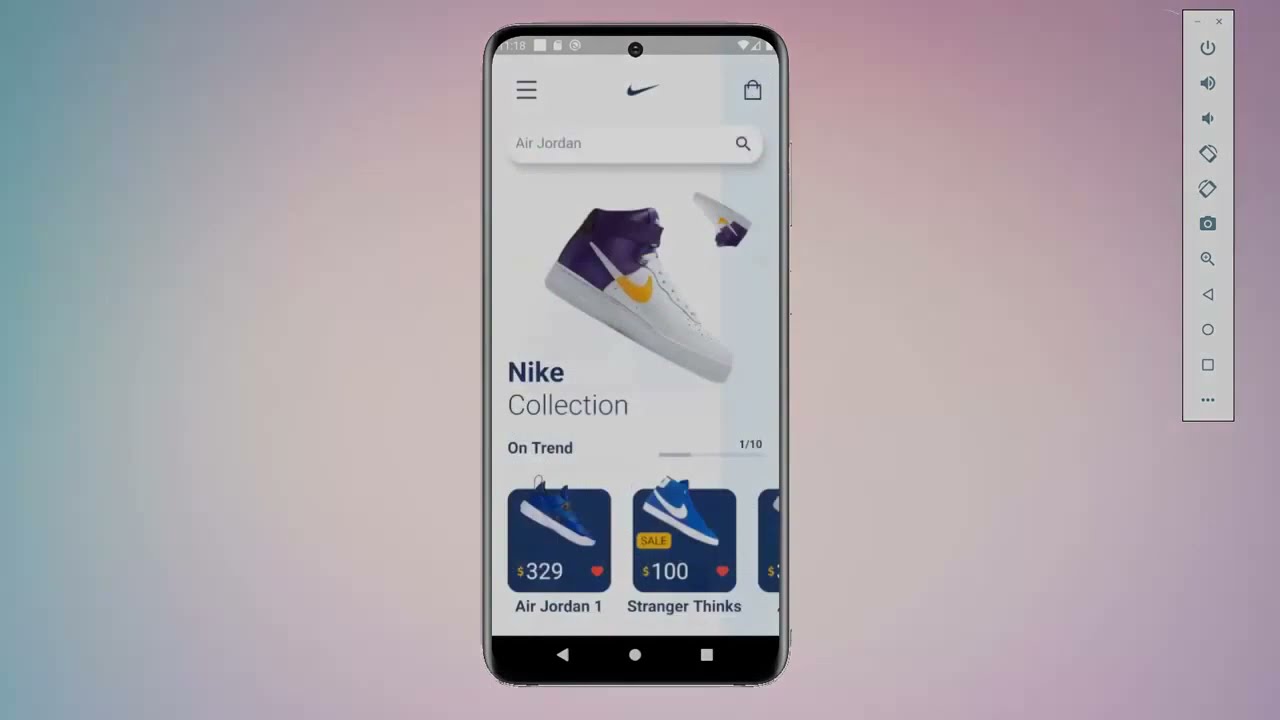 Shoes Store App - Flutter UI - Speed Code