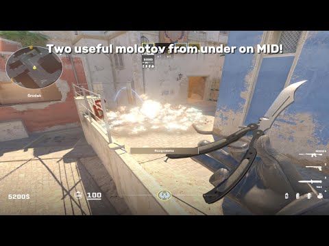 Two useful molotov from under on mid on MIRAGE!