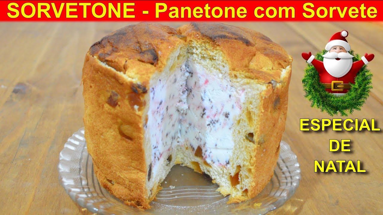 SORVETE DE PANETONE?SUPER RAPIDO E FACIL DE FAZER / para o NATAL
