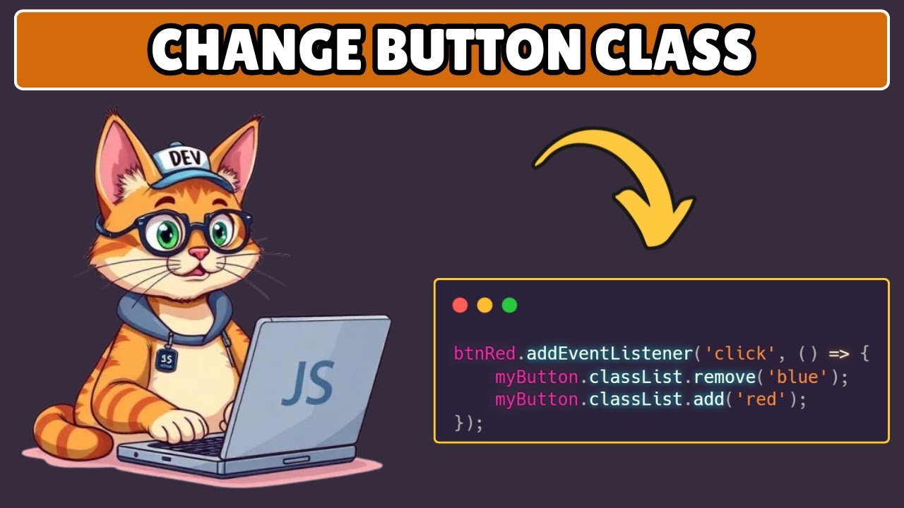 How to Change Button Class in Javascript