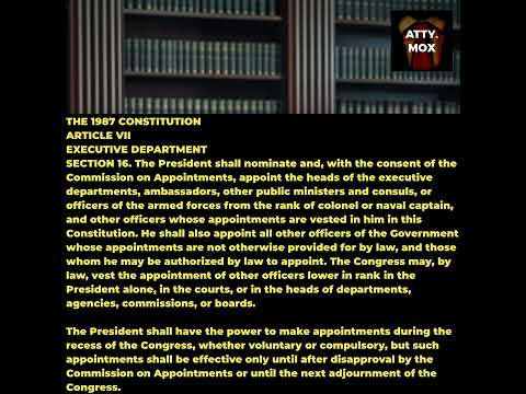 THE 1987 CONSTITUTION ART 7 SECTION 16
