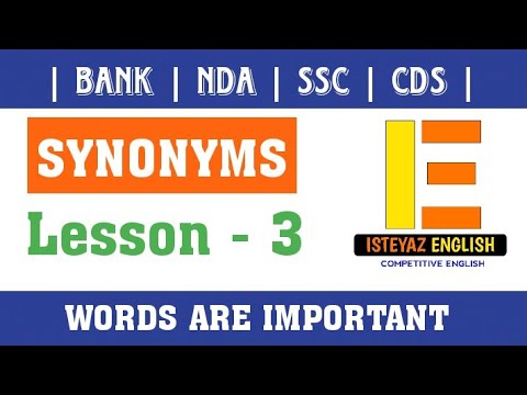 || Synonyms || Lesson - 3 || ISTEYAZ ENGLISH ||