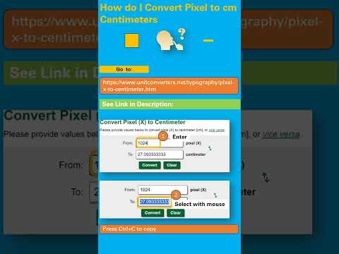 How do I Convert Pixel to cm Centimeters - Quick Guide Cheat Sheet Step-by-Step Tutorial