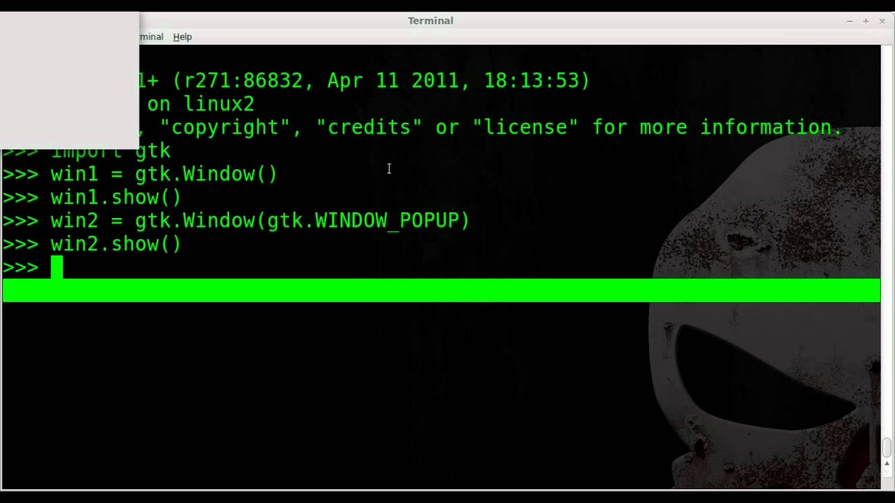 Python GTK Remove Boarders and Positioning - Linux