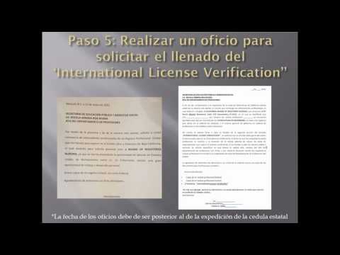 Como obtener la ''International License Verification'' en Baja California