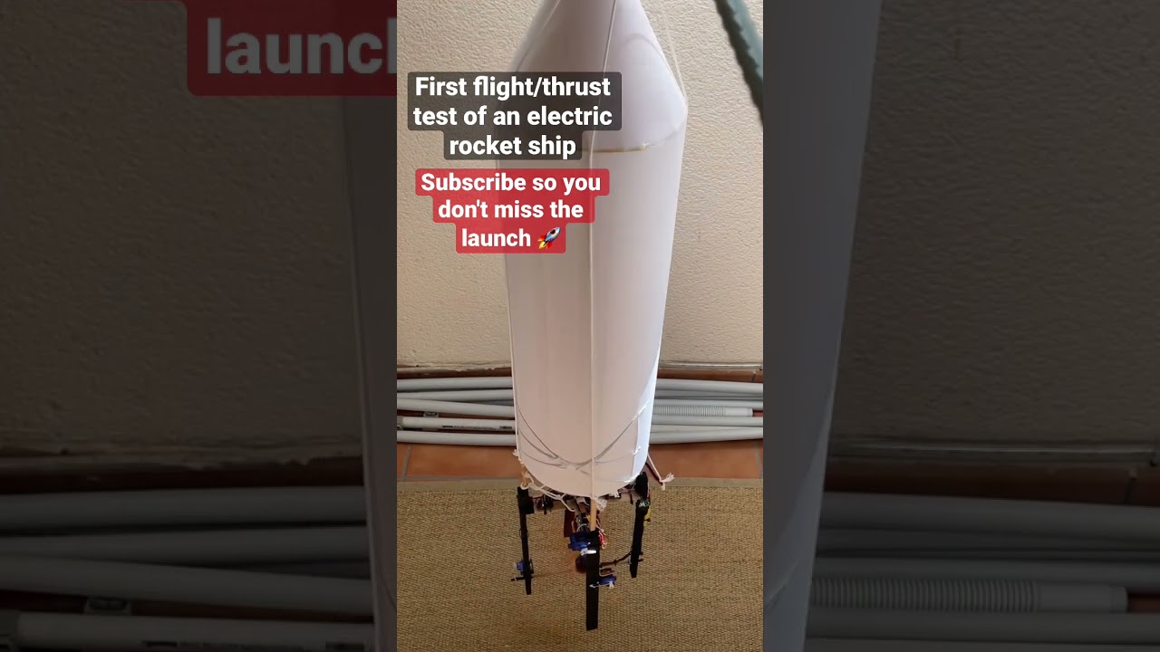 AISHIP FIRST FLIGHT/THRUST TEST! #arduino #ai #rocket