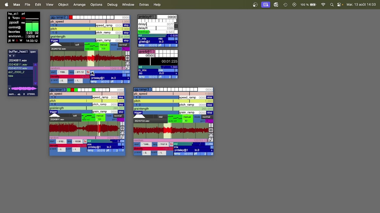 Ambient session n. 01 // PPOOLL (Max/Msp)