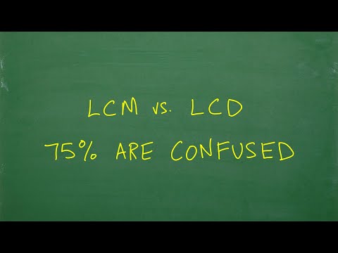 LCM vs LCD (75% Are Confused)