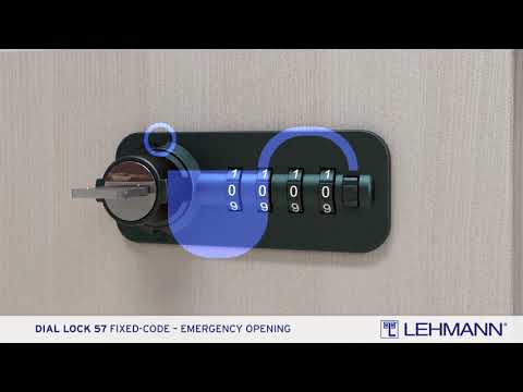 DIAL LOCK 57 Fixcode - emergency opening without code reset