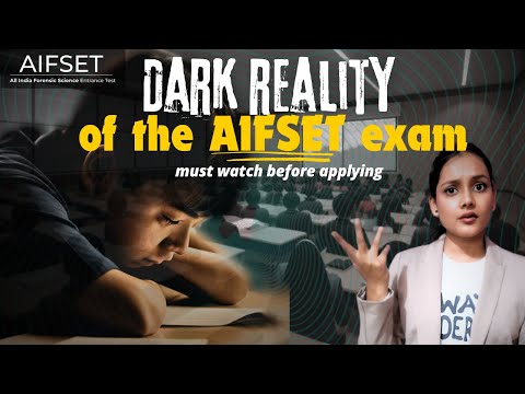 Dark Reality of AIFSET Exam - Worthless or worthy | Priyanshi Jain | Forensic Science