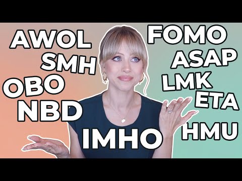 ACRONYMS in English | Superholly
