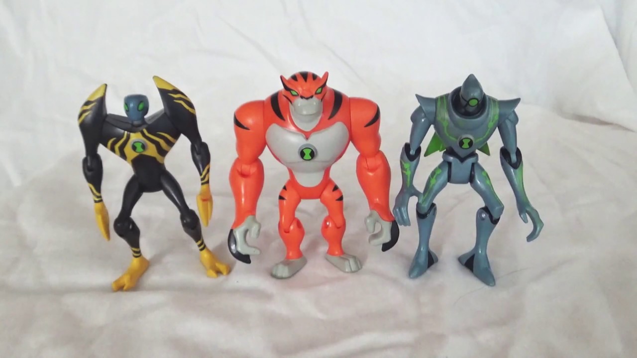 Ben 10 Action Figure Review- Lodestar, Rath, Nanomech