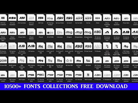 10,500+ Amazing Fonts | Graphic Designer's Resource | Free Download | DesignKit Pro