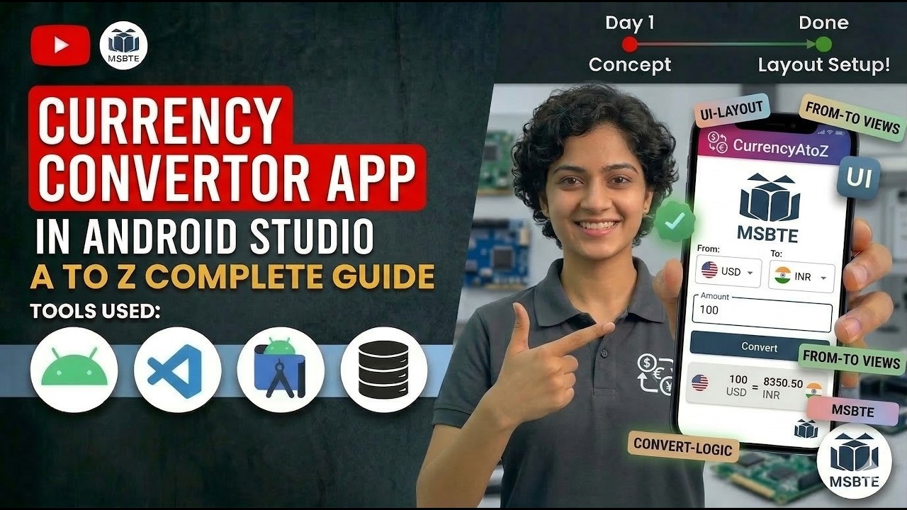Currency Convertor App in Android Studio | MSBTE