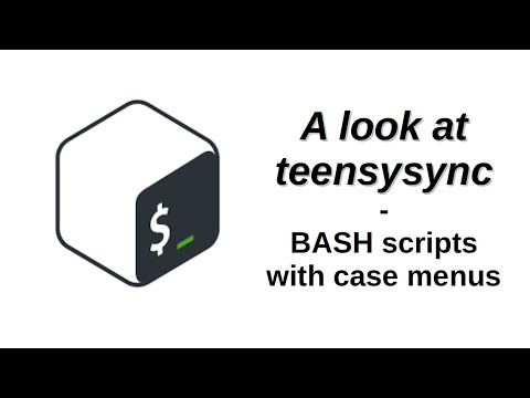 A look at teensysync | BASH scripts with case menus