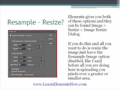 Adobe Elements Tutorials - How To Resize Images In Elements