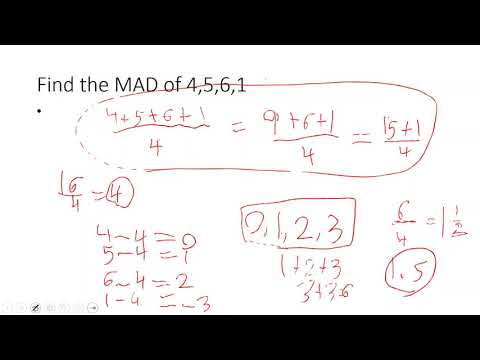 Statistics - Mean Absolute Deviation (7-8th Grade)