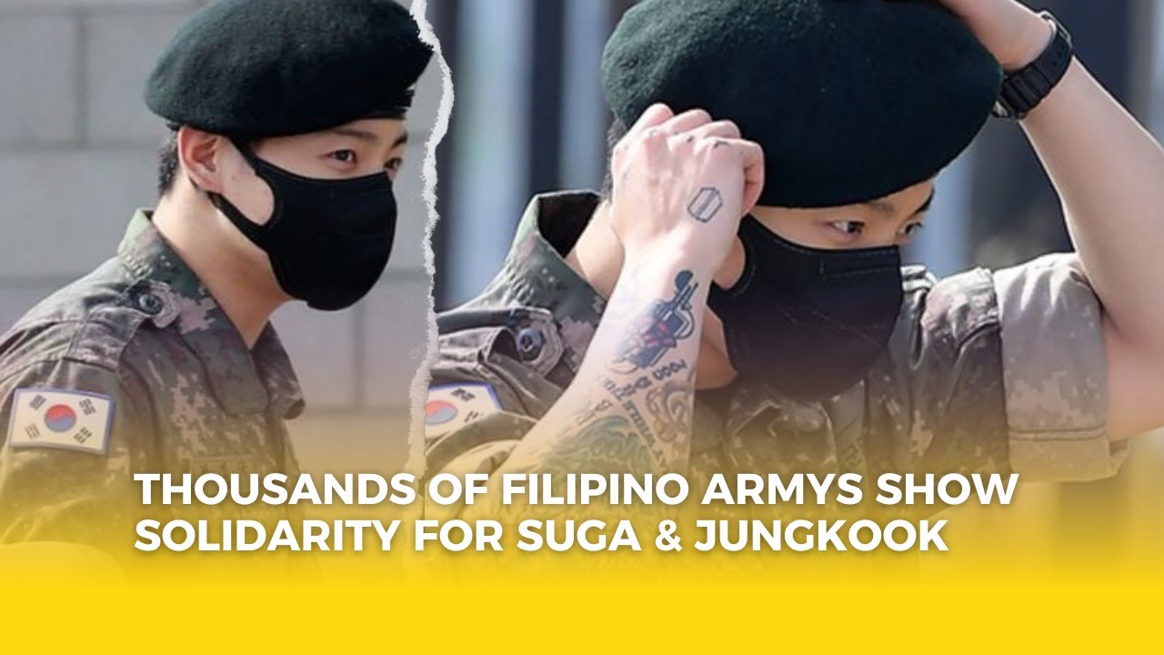 Thousands of Filipino ARMYs show solidarity for Suga & Jungkook