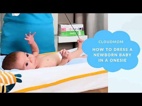 How to Dress a Newborn Baby in a Onesie