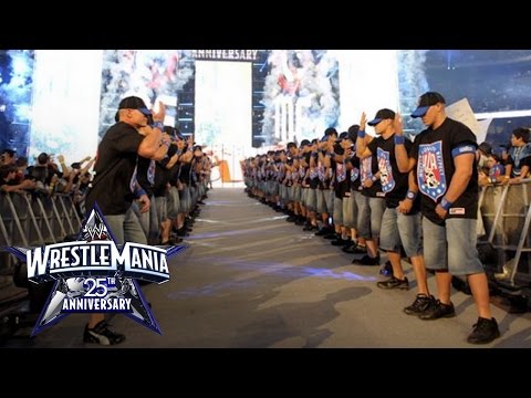 An army of John Cenas make their WrestleMania entrance: WrestleMania 25