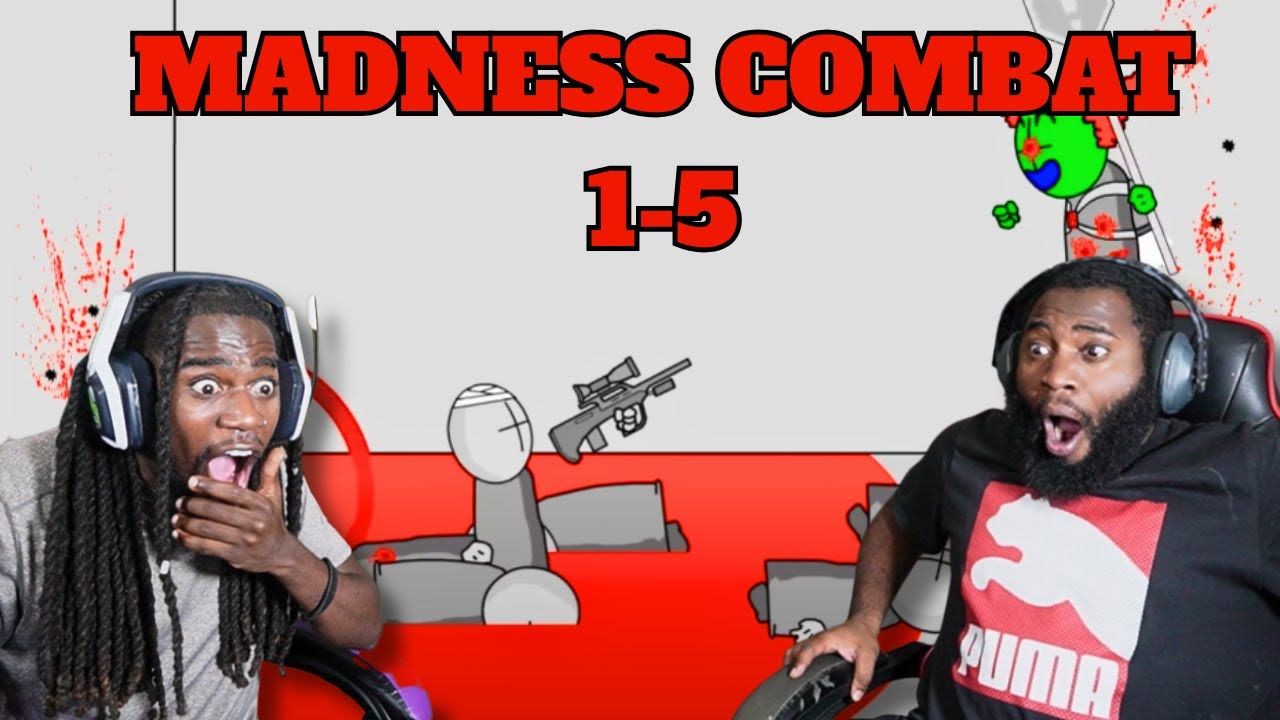 He's Murking EVERYBODY! | Madness Combat 1-5 | SmokeCounty JK Reaction