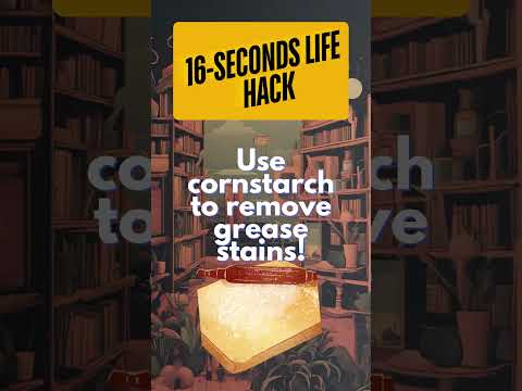 Cornstarch for Stain Removal #LifeHacks #CleaningTips #stainremoval