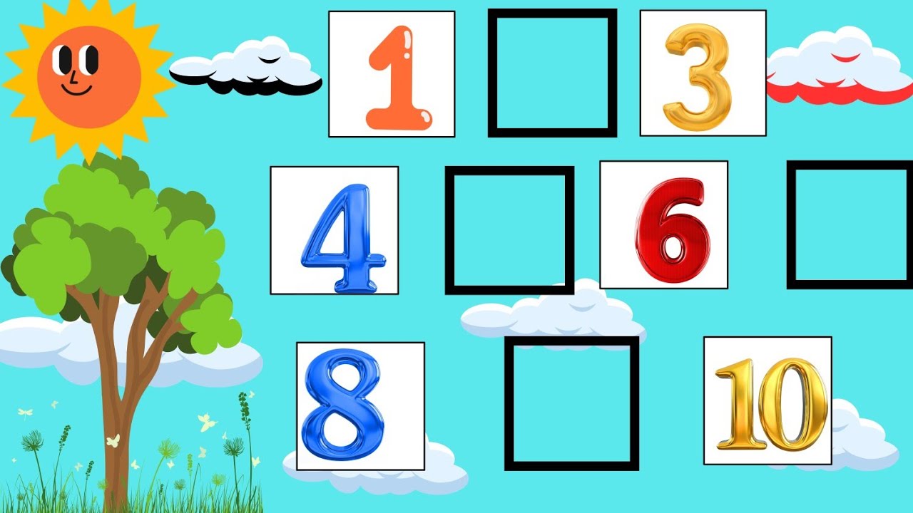 Missing Numbers 1 to 20| class 1 maths worksheet | kids learning videos|