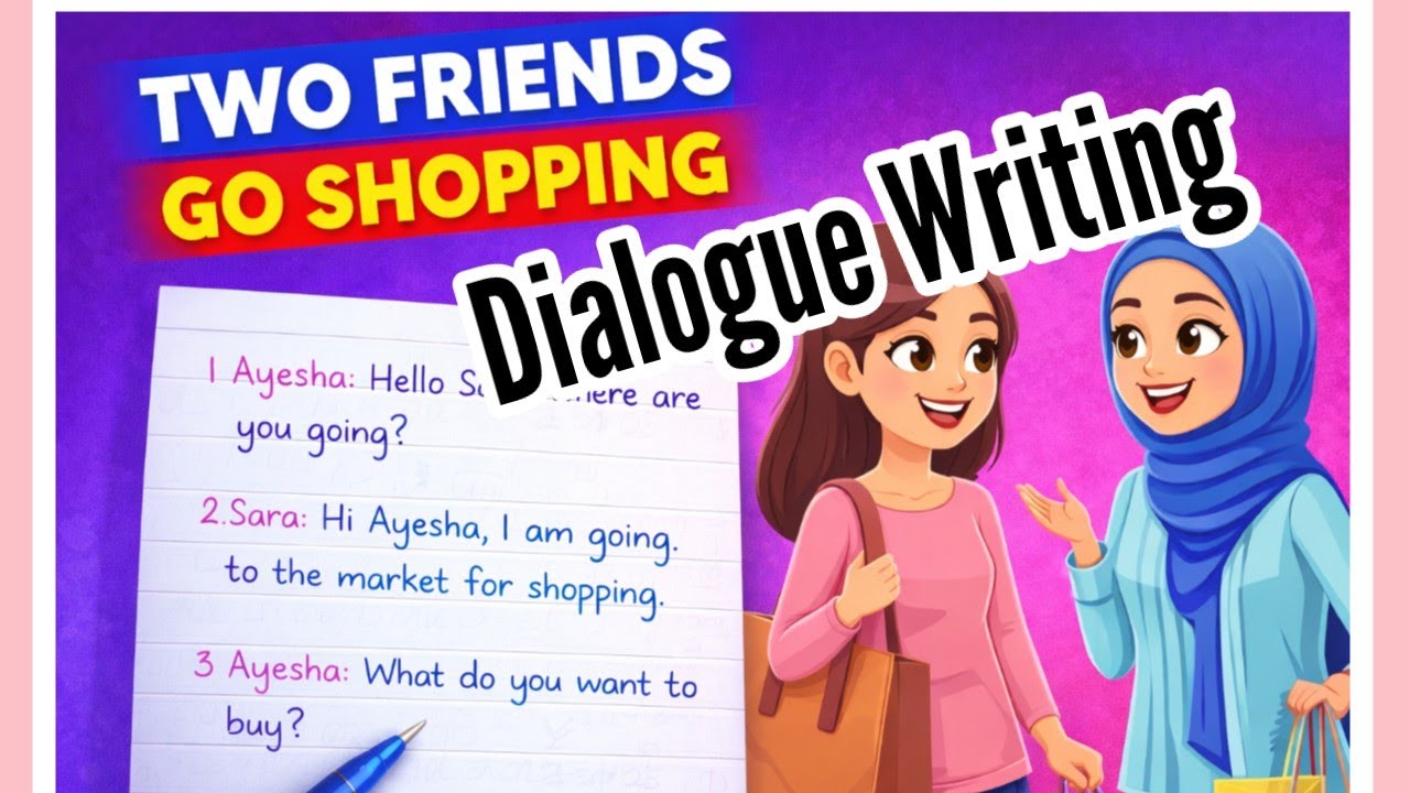 Conversation Between Two Friends About Shopping | English Dialogue for Students