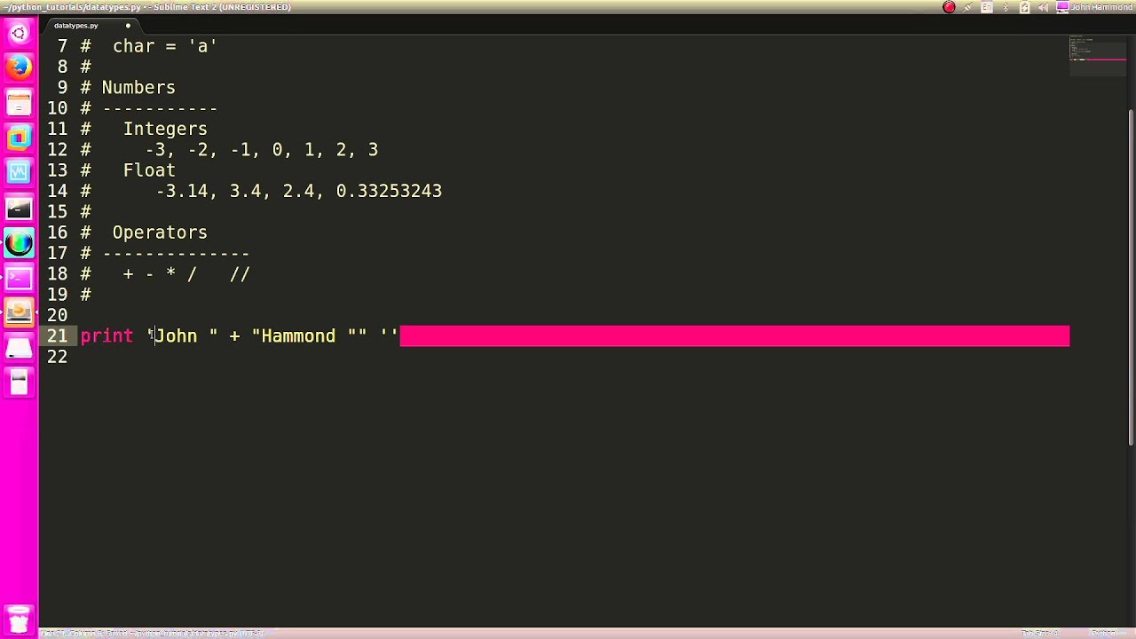 Python 02: Data Types