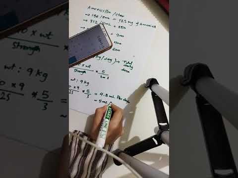 How to calculate (Amoxicillin/Clav) dose for pediatrics?