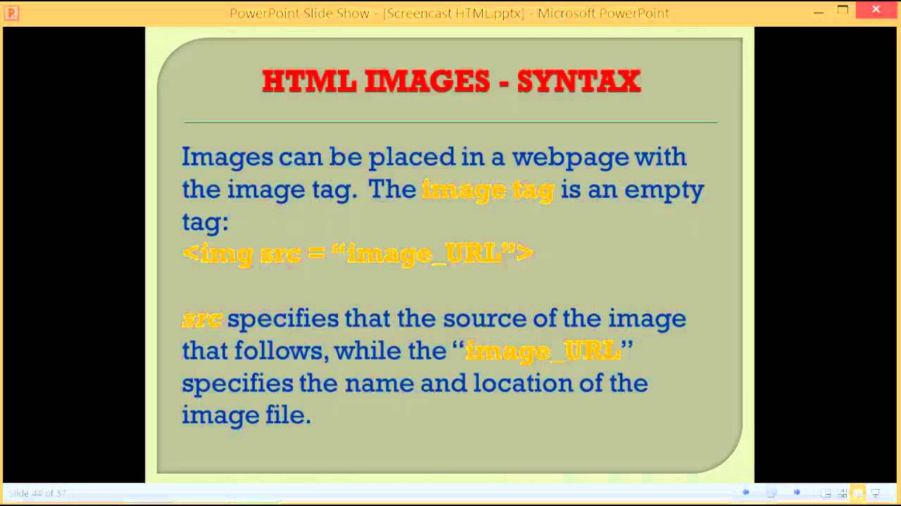 CAT 11 Web Design: Lesson 16 HTML images syntax