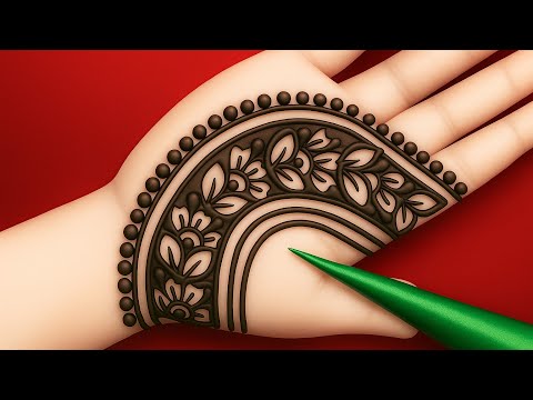 Easy and simple mehndi design front hand | easy mehndi design | kids mehndi design | mehndi design |