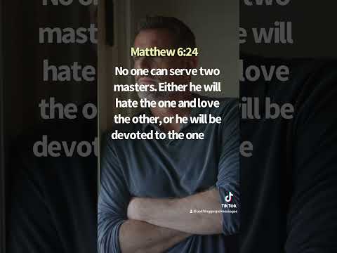 No one can serve two masters #bible #god #jesus #jesuschrist #religion #gospel #church #christ #lord
