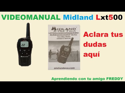 Videomanual del radio Midland Lxt500 #radio #videotutorial #walkietalkie #trucos #midland #manual