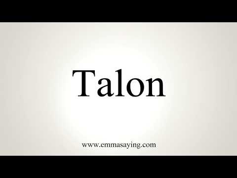How To Pronounce Talon