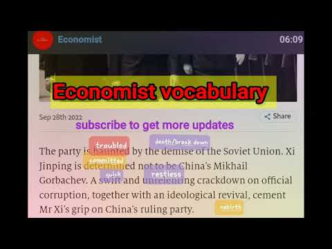 Economist Vocabulary