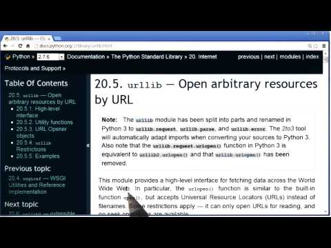 Learn Reading Urllib Documentation Programming Foundations with Python - Mind Luster