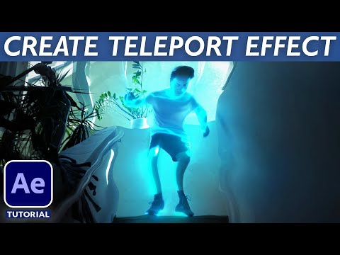 How to Create 3D TELEPORT EFFECT - After Effects VFX Tutorial (No Plugins)