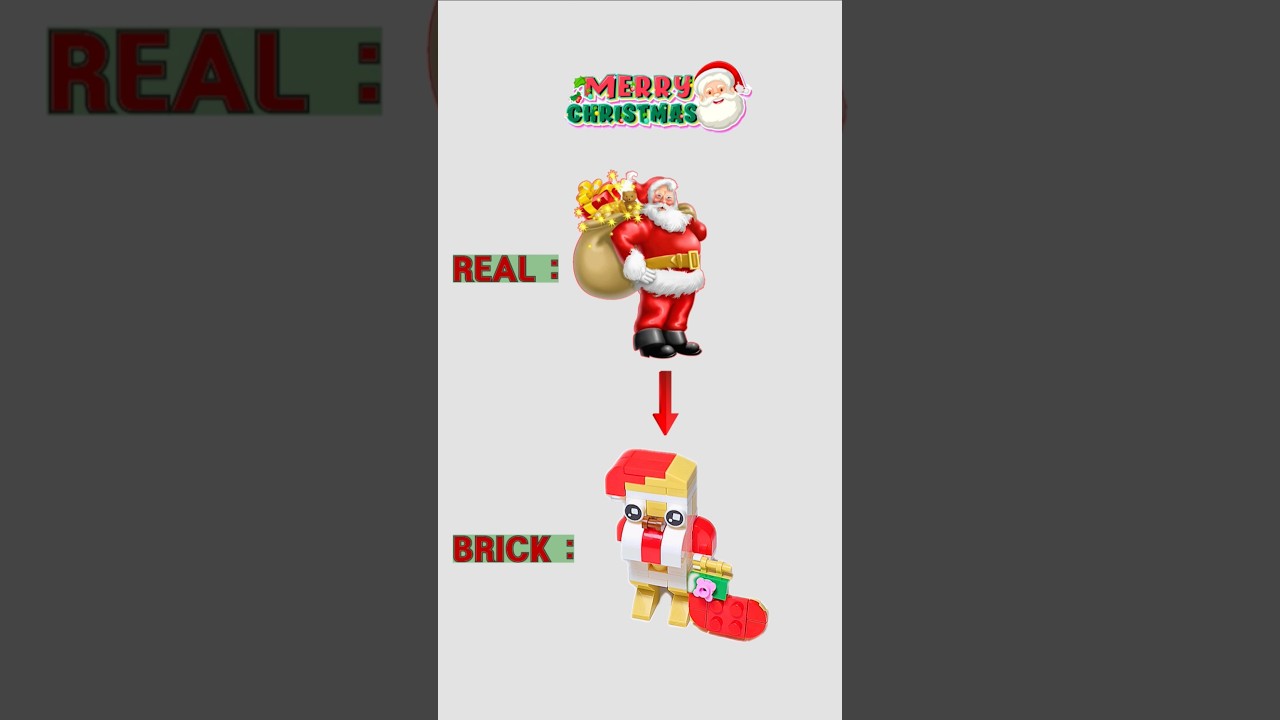 Santa Claus brick version #legostyle  #santaclaus