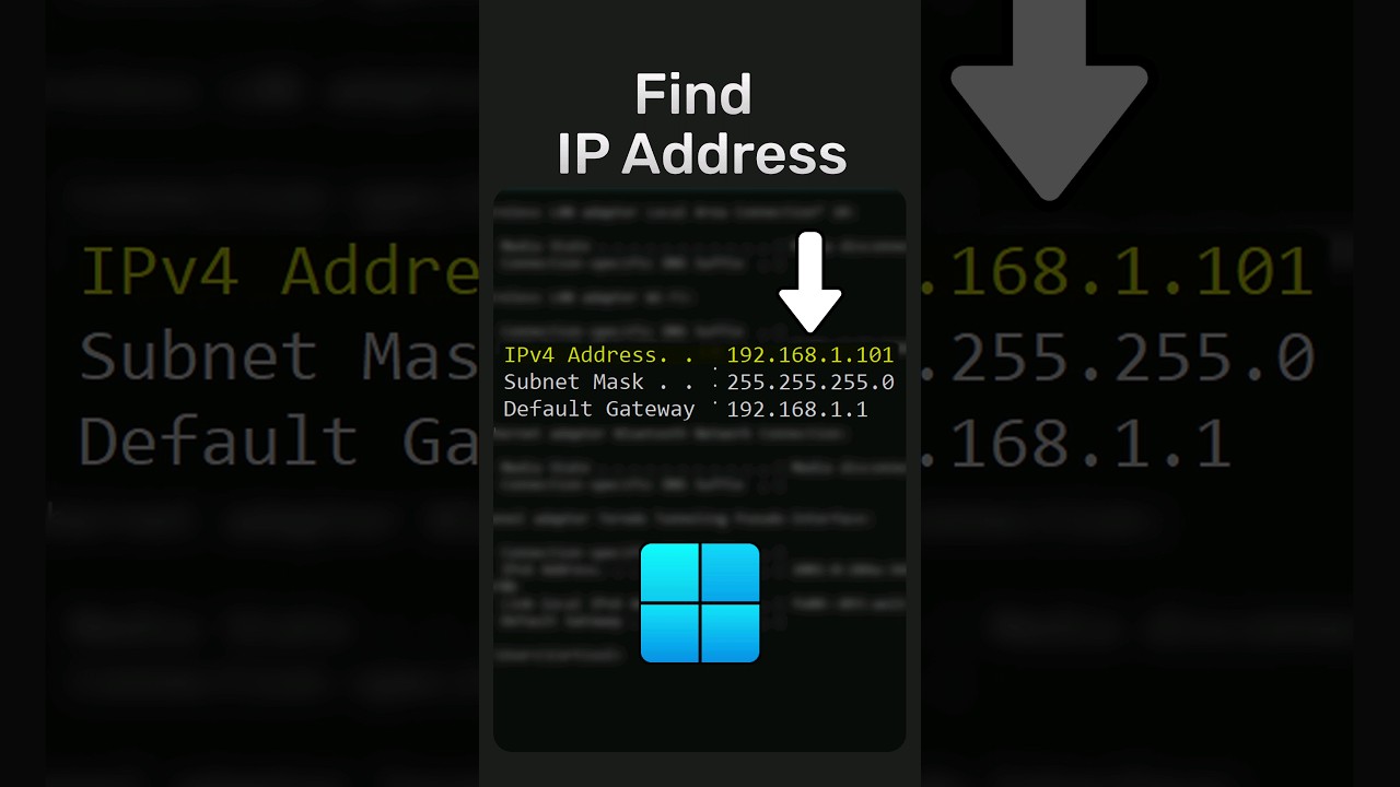 How To Find Your Network's IP Address On Windows #IP