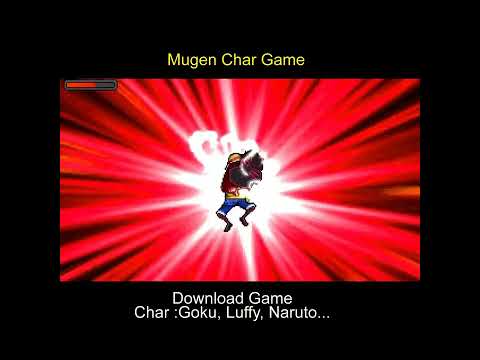 Luffy transform- Gear 5, Pound Man (P4) - Mugen Char Game || #shorts