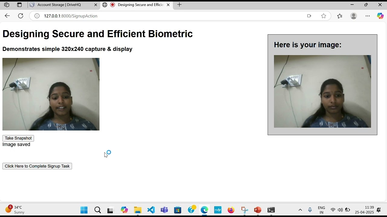 Face And Fingerprint Based Biometric Authentication System Using Deep Learning