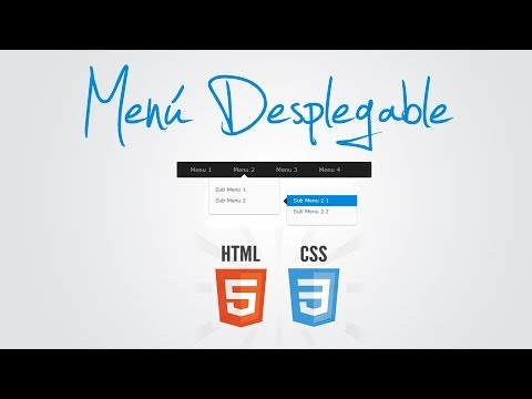 Menu desplegable en HTML5 y CSS3 – Henry Chávez