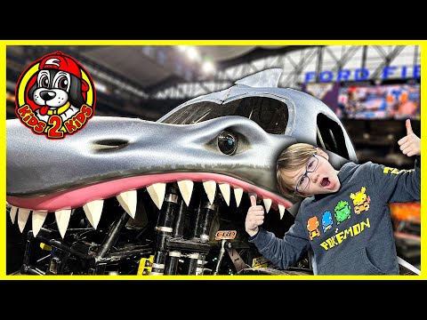 BEST DAY OF MY SON'S LIFE! 2023 Monster Jam Pit Party & Freestyle Moments (Detroit, Ford Field)