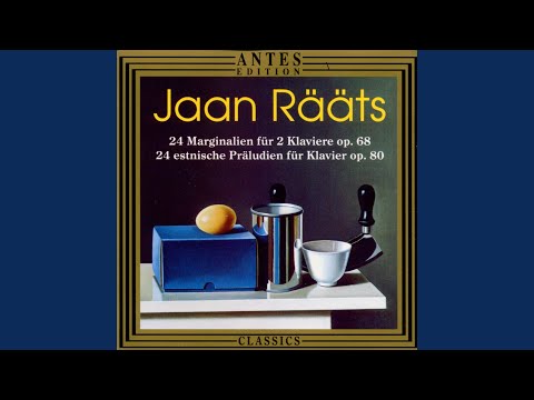 24 Marginalien fuer zwei Klaviere op. 68 - XXIII Marginal D-Moll