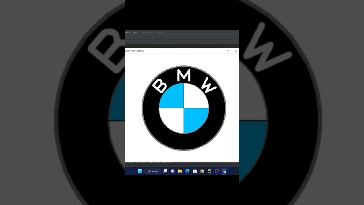 BMW LOGO with python #python #youtube